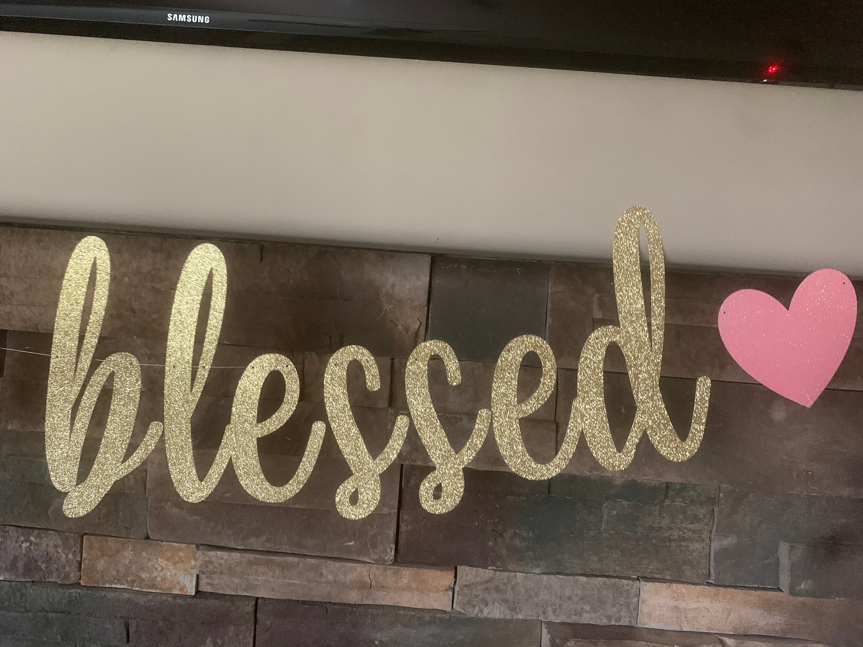 Twice blessed banner twin baby shower twin baby | Etsy