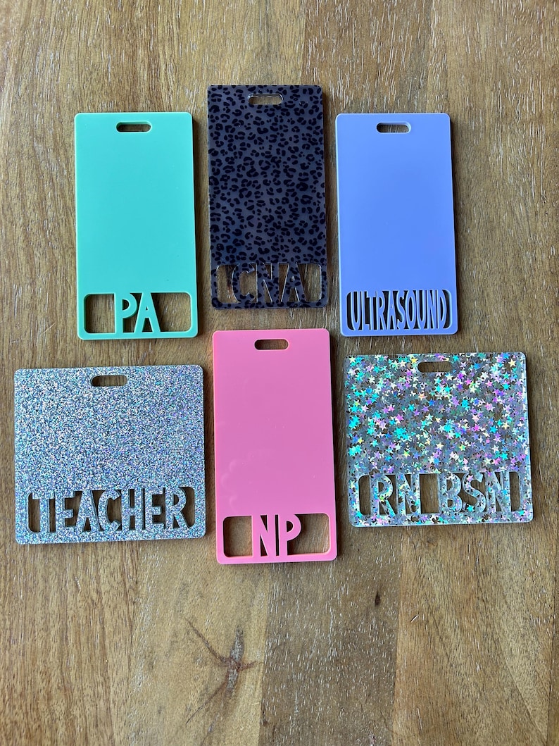 Custom Badge Buddy ID Holder, Badge Backer, Badge Holder, Nurse Badge ...