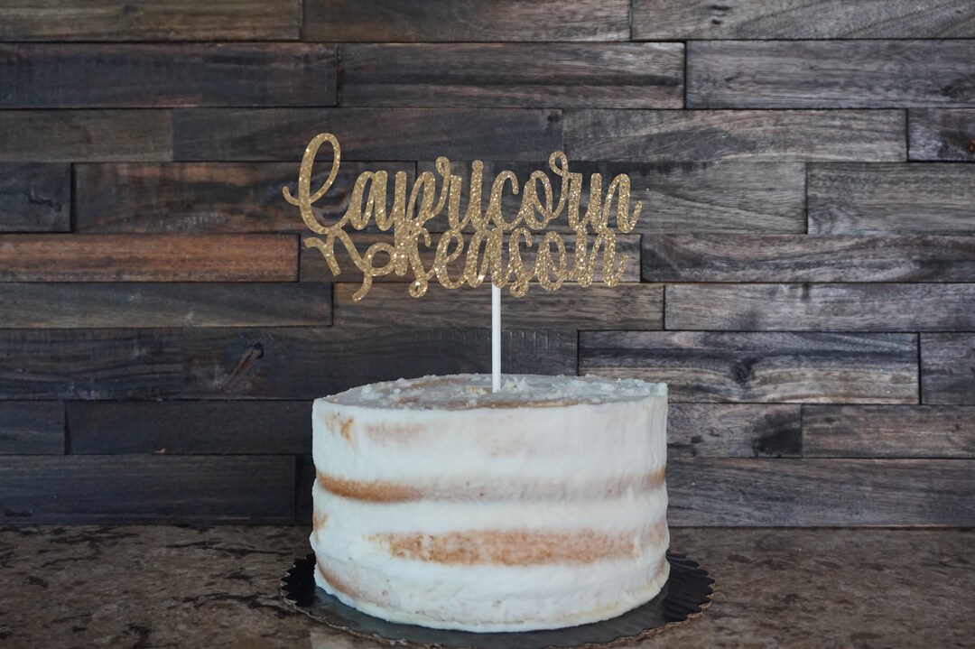 Capricorn Season Cake Topper Capricorn Birthday Decorations Capricorn