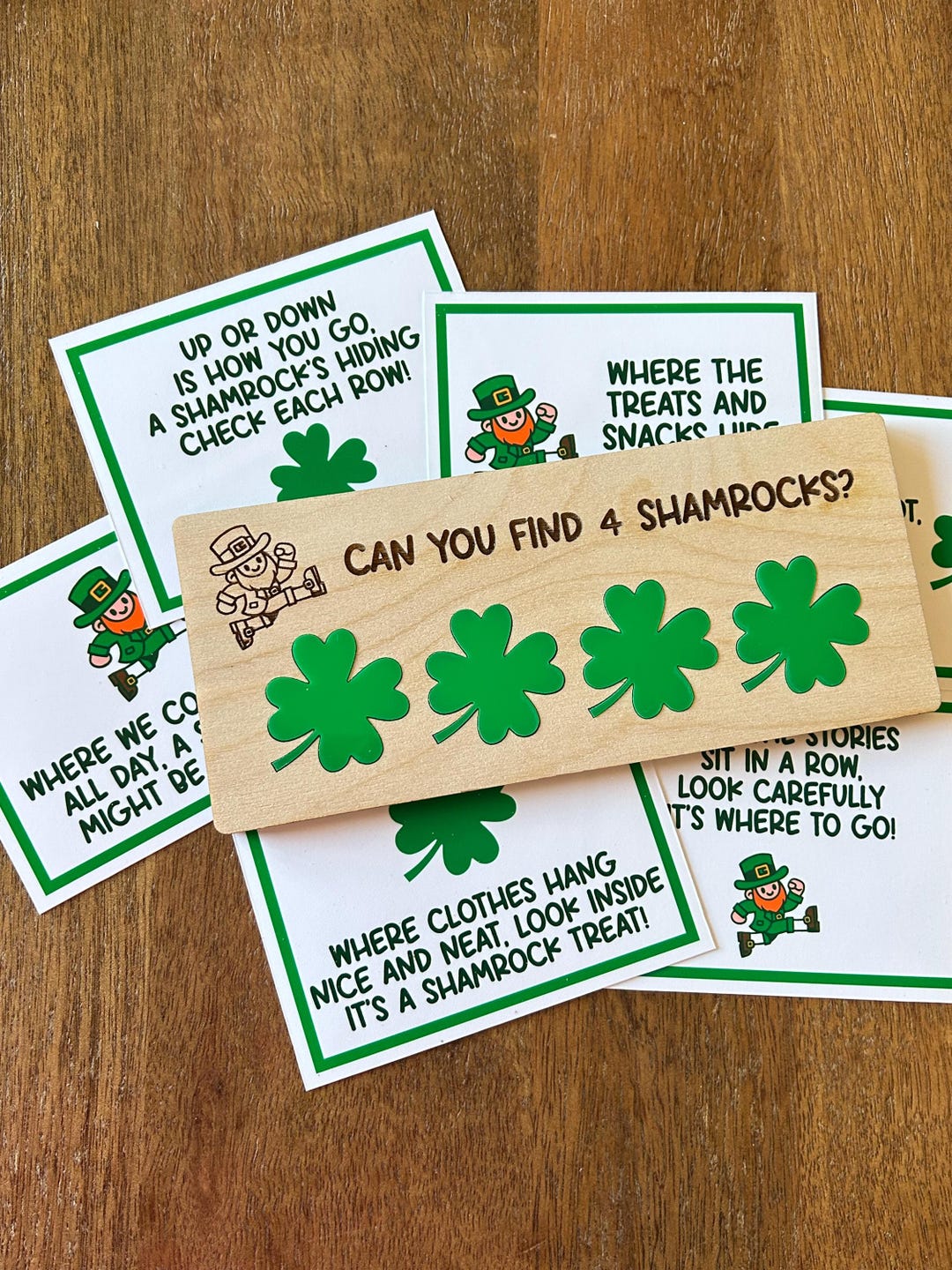 Leprechaun Scavenger Hunt, St. Patrick’s Day Shamrock Hunt, Shamrock ...