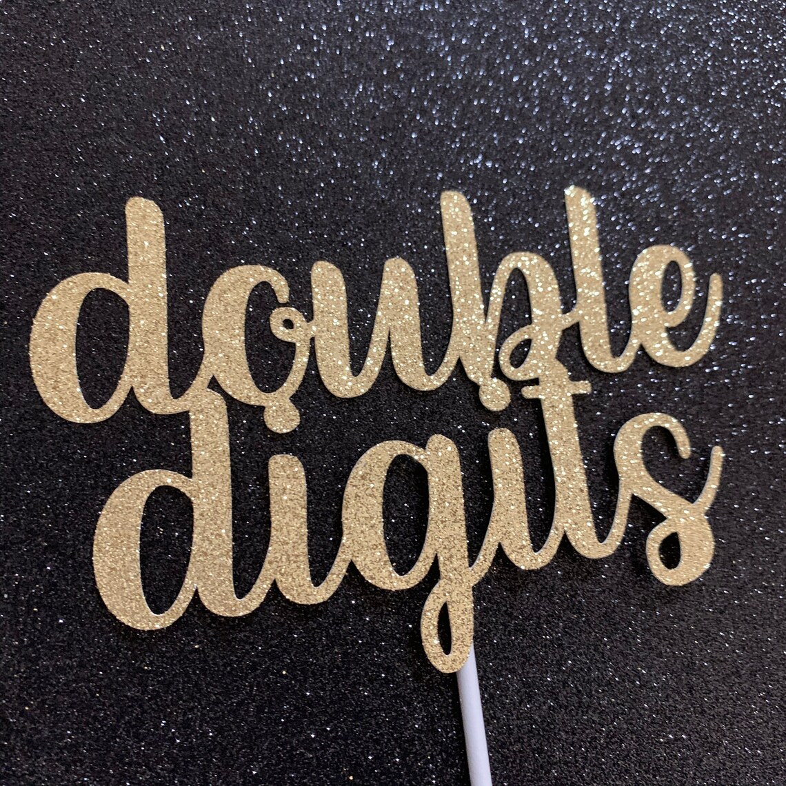 Double Digits Cake Topper Double Digits 10th Birthday | Etsy