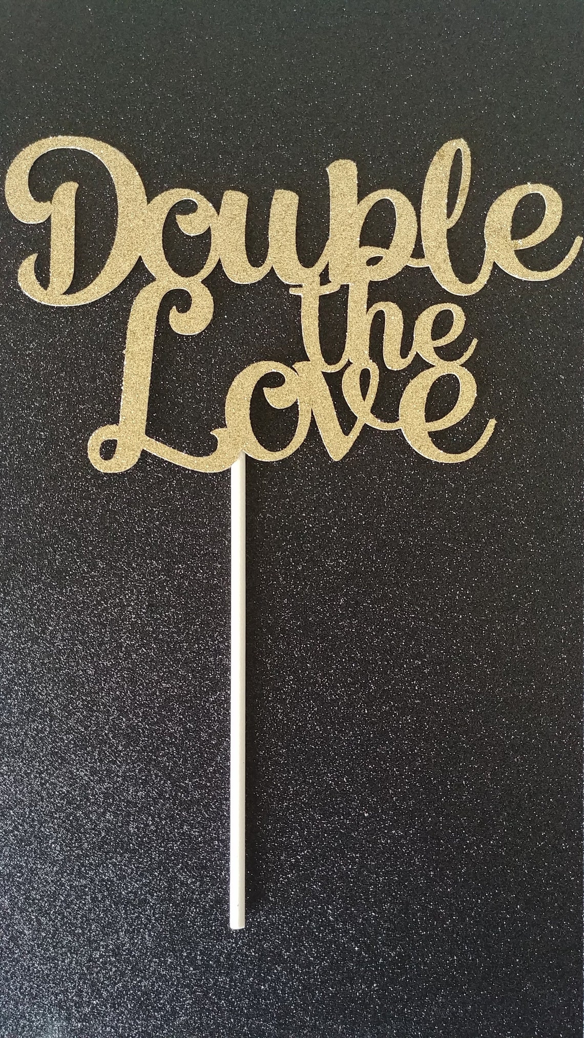 Double the Love Cake Topper / Double the Love / Twins Cake - Etsy