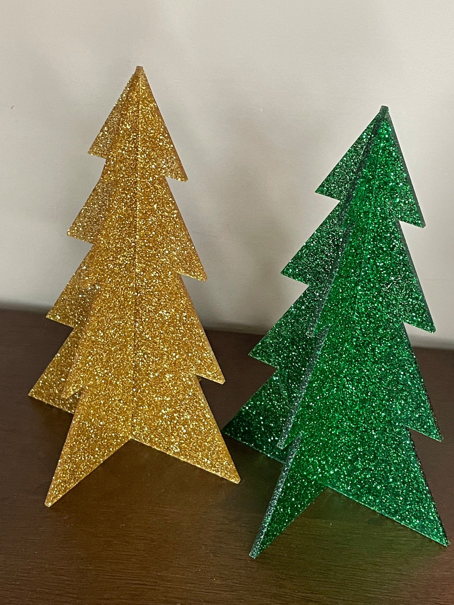 Acrylic Christmas Trees, Acrylic Trees, Christmas Shelf Decor ...