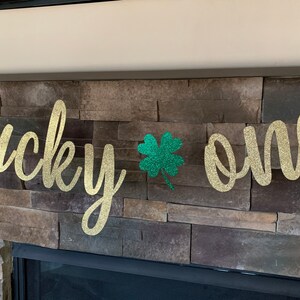 Lucky One Banner, Lucky One, Shamrock Banner, St Patrick’s Day Birthday ...