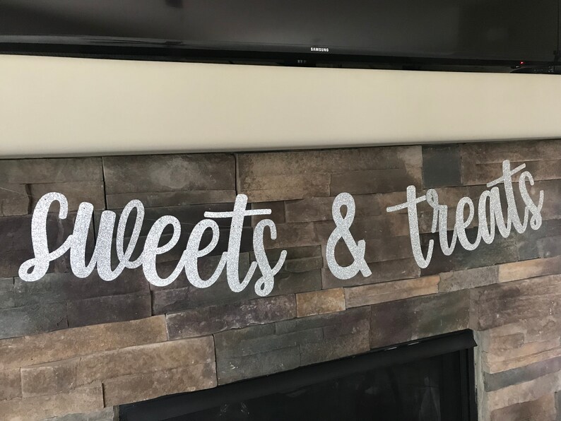 Sweets and Treats Banner Dessert Table Banner Candy Table - Etsy