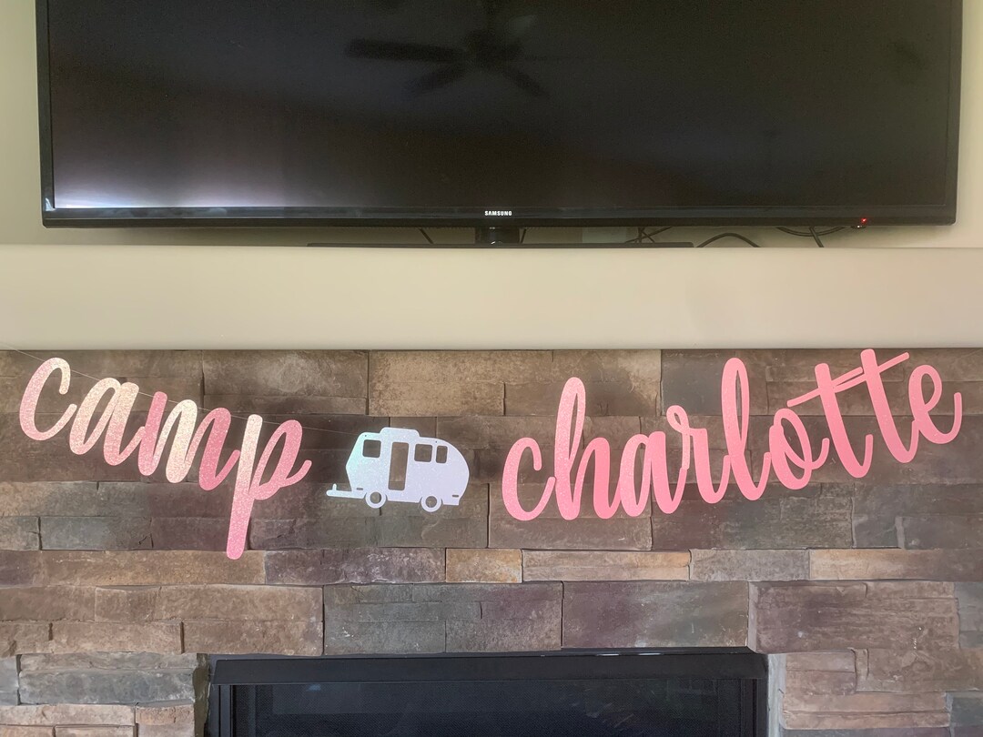 Camp Banner, Camp Birthday Banner, Camp Decorations, Custom Camp Banner ...