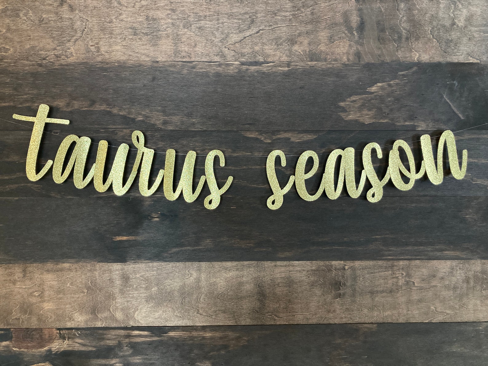 Taurus Birthday Banner Taurus Season Birthday Taurus Party | Etsy