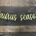 Taurus Birthday Banner Taurus Season Birthday Taurus Party | Etsy