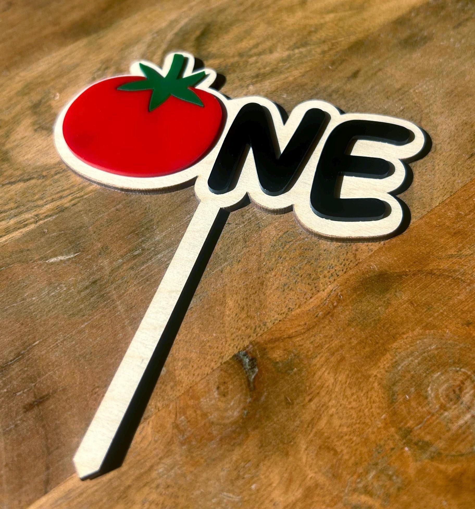 Tomato Cake Topper, One Cake Topper, First Birthday Decorations ...