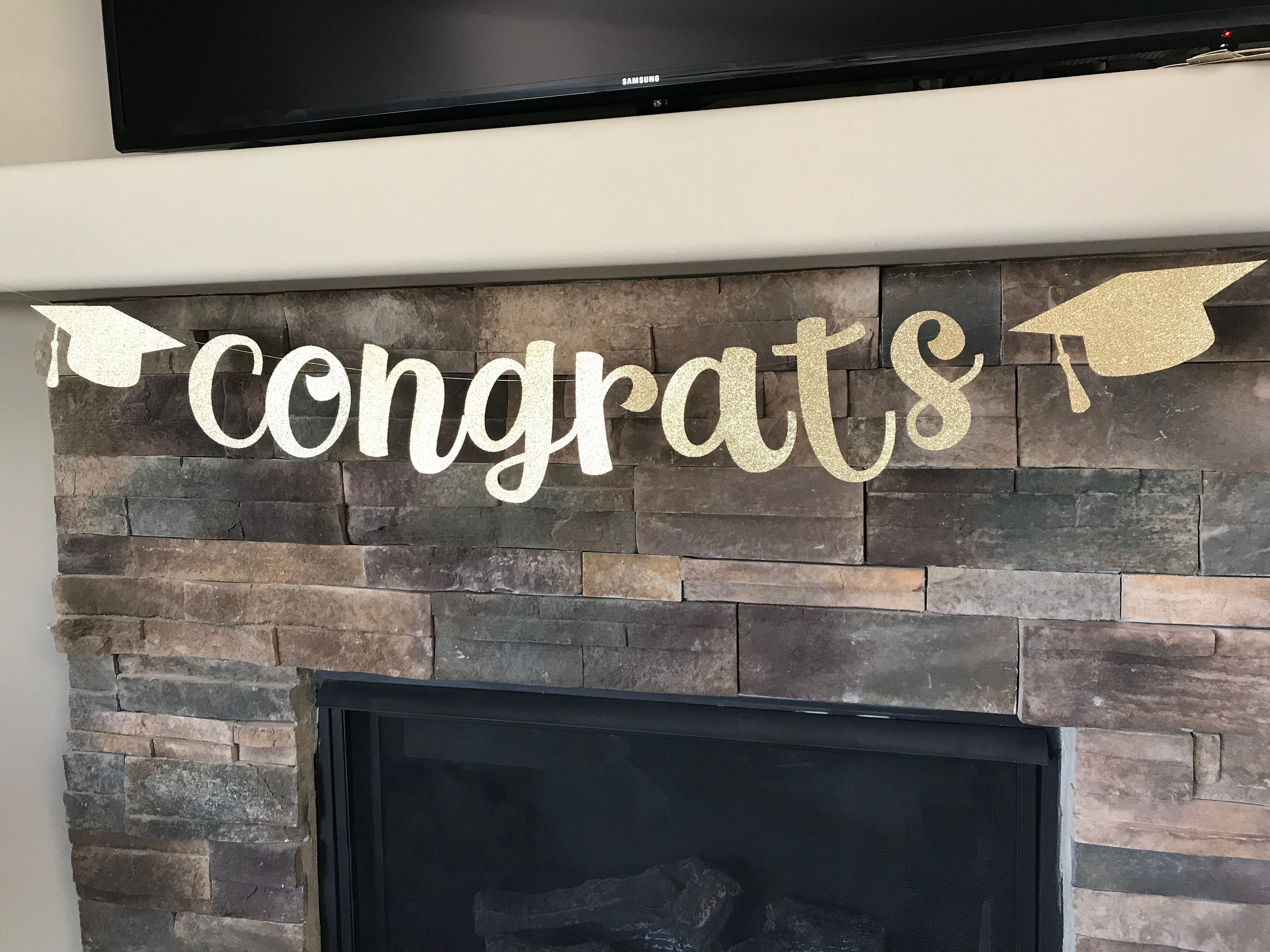 Graduation Party Decorations Congrats Banner Congrats Grad - Etsy