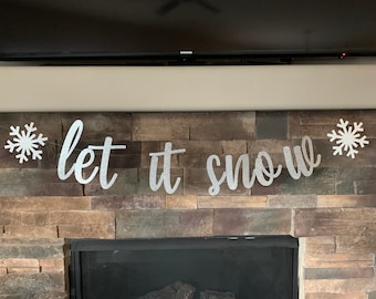 Let It Snow Banner | Etsy