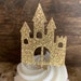 Castle Cupcake Toppers Glitter Castle Food Picks Princess - Etsy