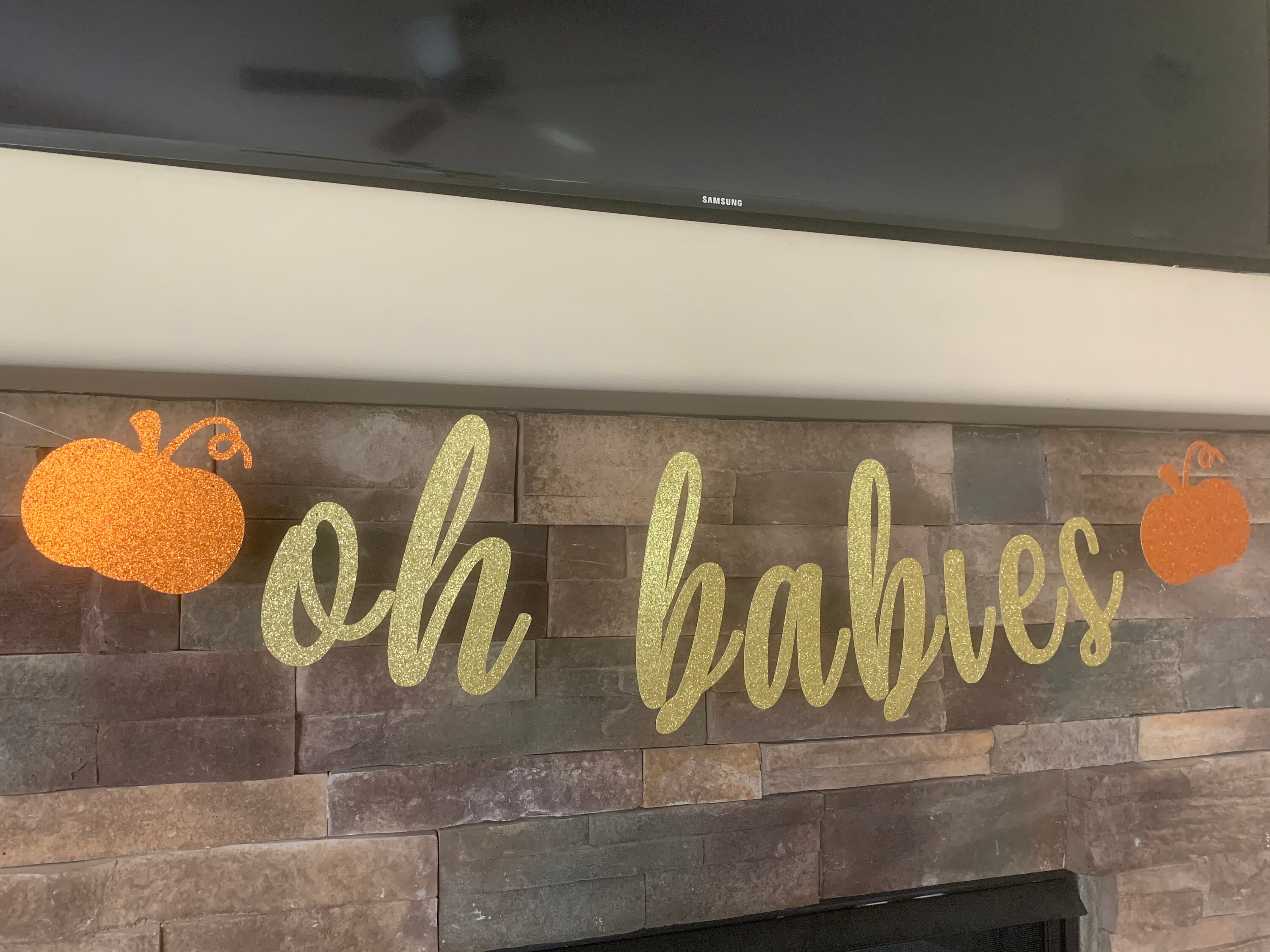 Oh Babies Banner Oh Babies Pumpkin Banner Twin Baby Shower - Etsy
