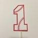 One Cake Topper Baseball Cake Topper Baseball First - Etsy