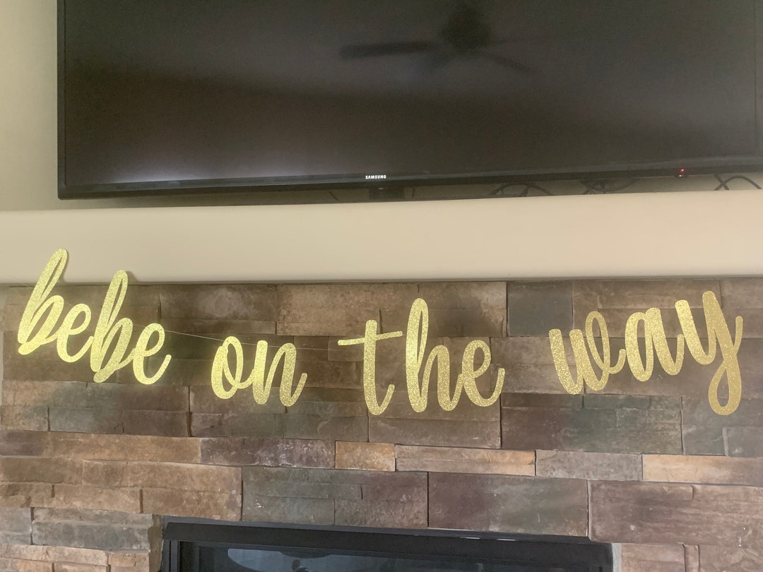 Bebe on the Way Banner, Bebe on the Way, Baby on the Way, Baby Shower ...