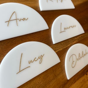 Acrylic Place Card Custom Acrylic Place Card Modern Arch - Etsy