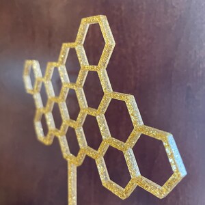 Honeycomb Cake Topper, Bee Cake Topper, Bee Baby Shower, Bee Birthday ...