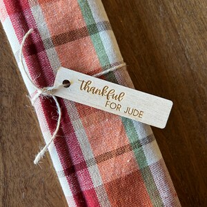 Personalized Napkin Tags, Thanksgiving Napkin Tags, Friendsgiving ...