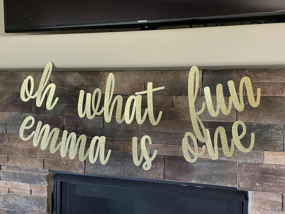 Oh What Fun It is to Be One, Personalized Oh What Fun Banner, Oh What ...