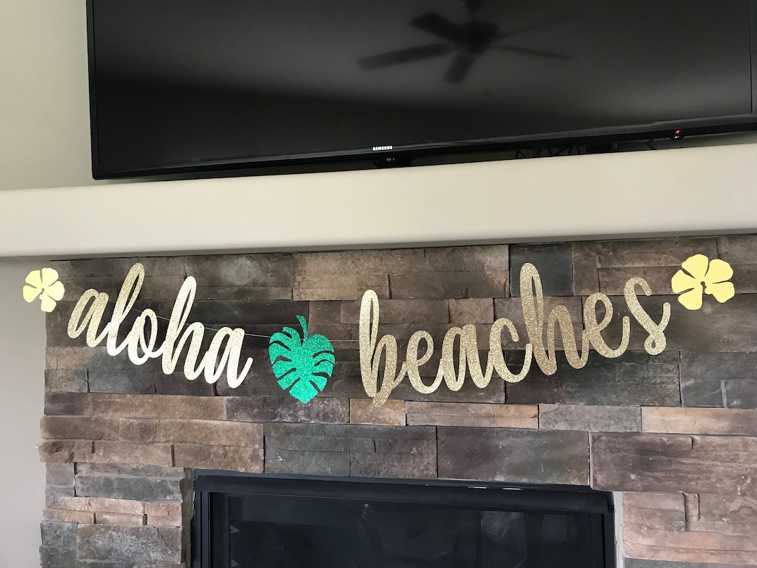 Aloha Beaches Banner Aloha Bachelorette Banner Beach - Etsy
