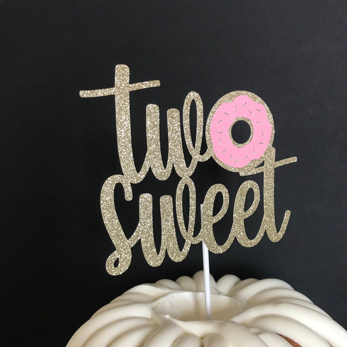 Two Sweet Cake Topper / Two Sweet / Donut Topper / Donut - Etsy