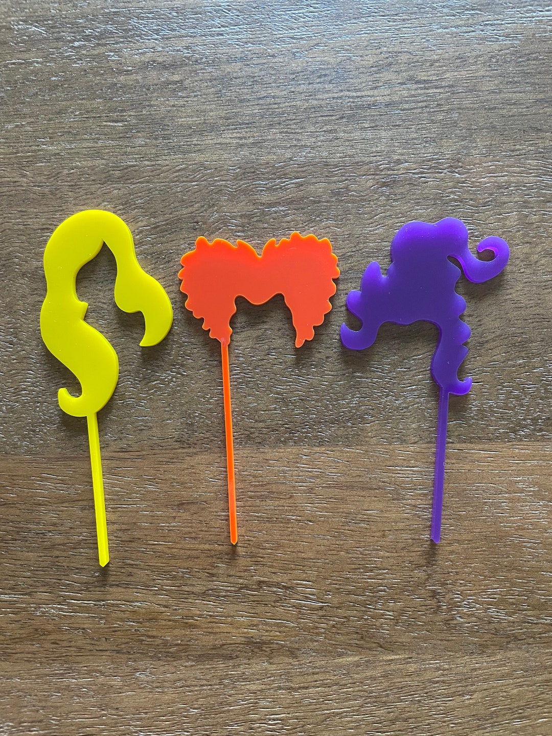 Hocus Pocus Cupcake Toppers, Witch Hair Toppers, Halloween Decorations ...