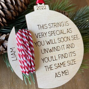 Personalized Height Ornament, Christmas Gift Ideas, Wooden Ornament ...