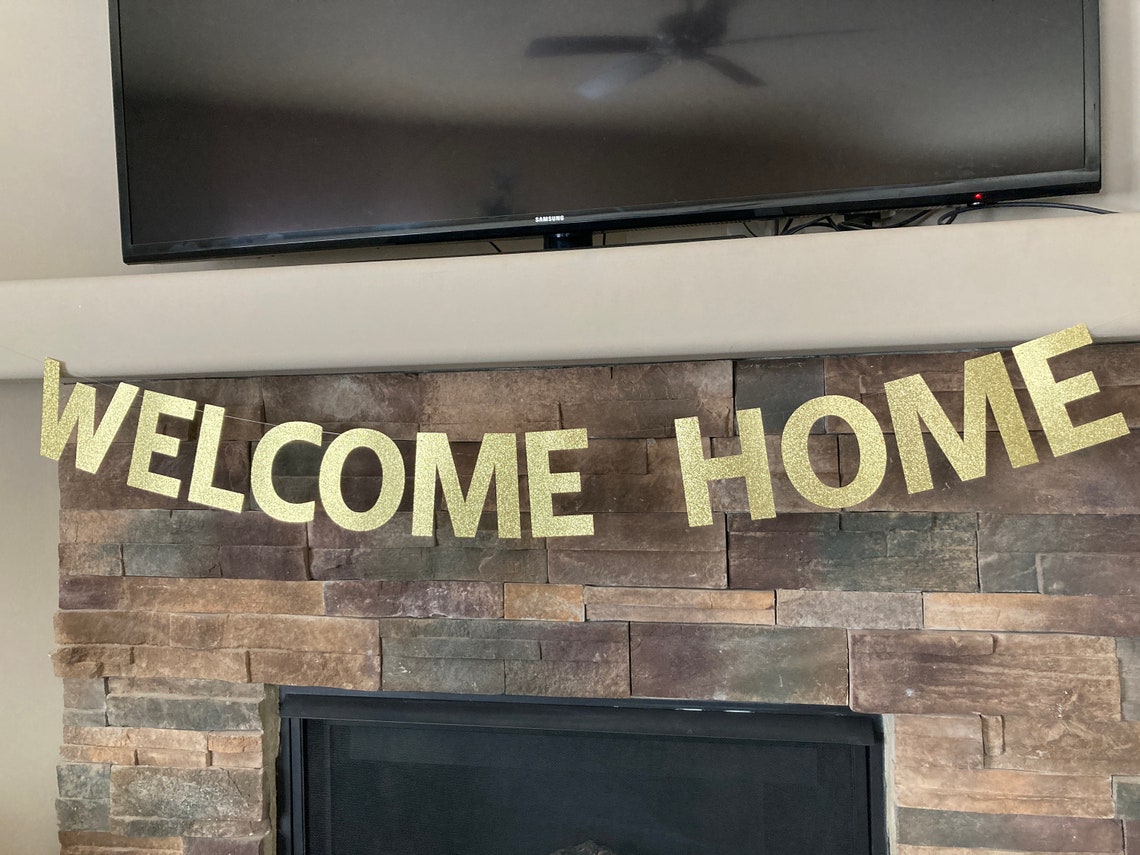 Welcome Home Banner Welcome Home Sign Welcome Home Party | Etsy