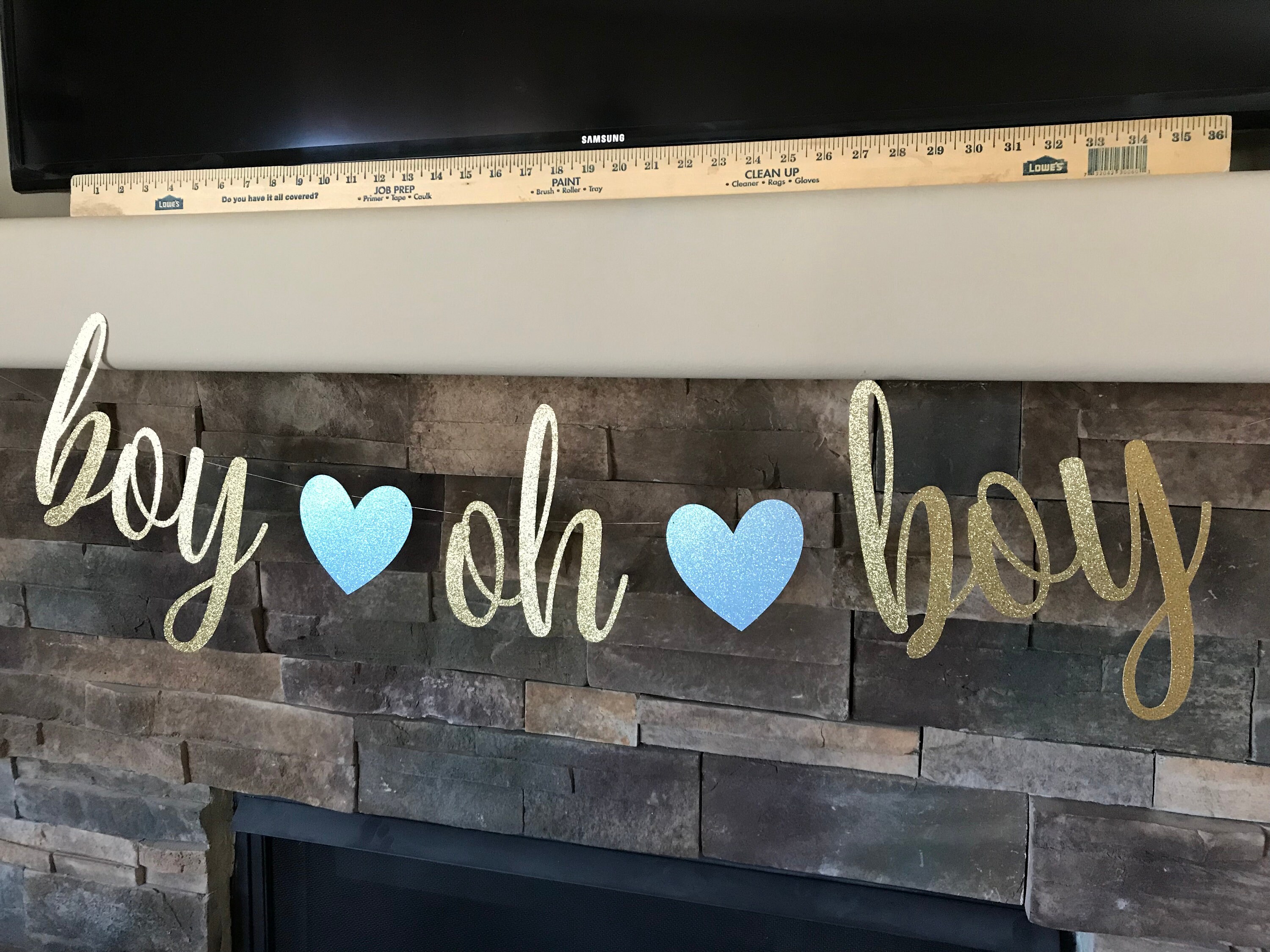 Boy Oh Boy Banner / Baby Shower Decorations / Boy Oh Boy Baby | Etsy