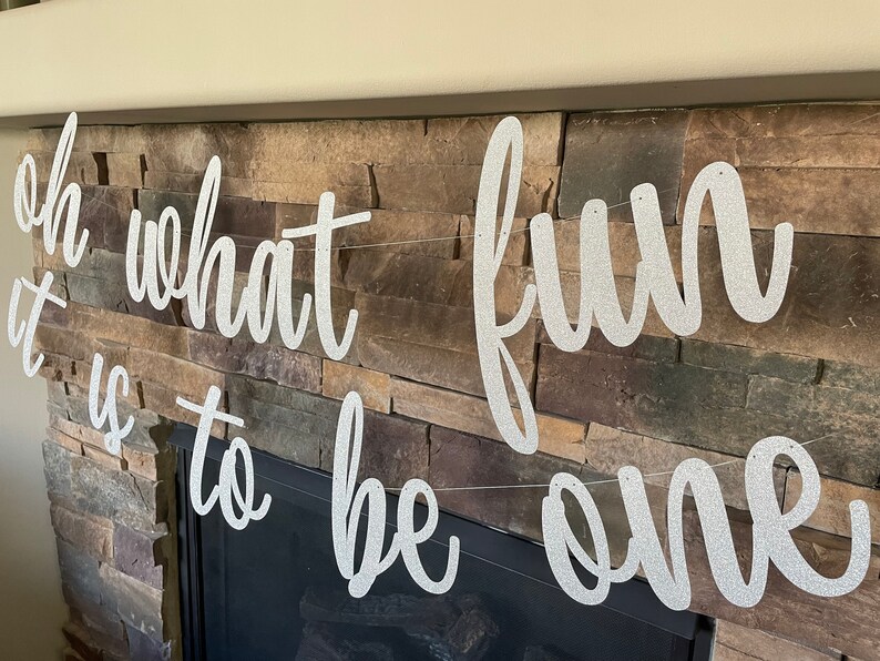 Oh What Fun It is to Be One Oh What Fun Banner Oh What Fun - Etsy