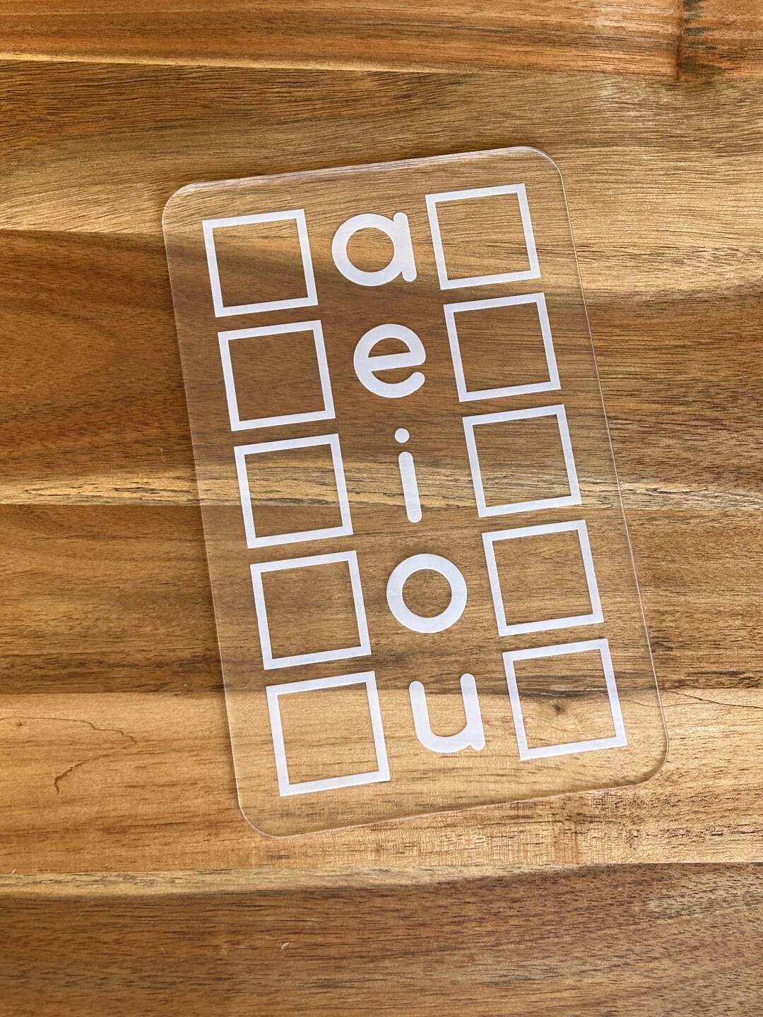 Acrylic CVC Dry Erase Board: Early Reading & Writing - Etsy