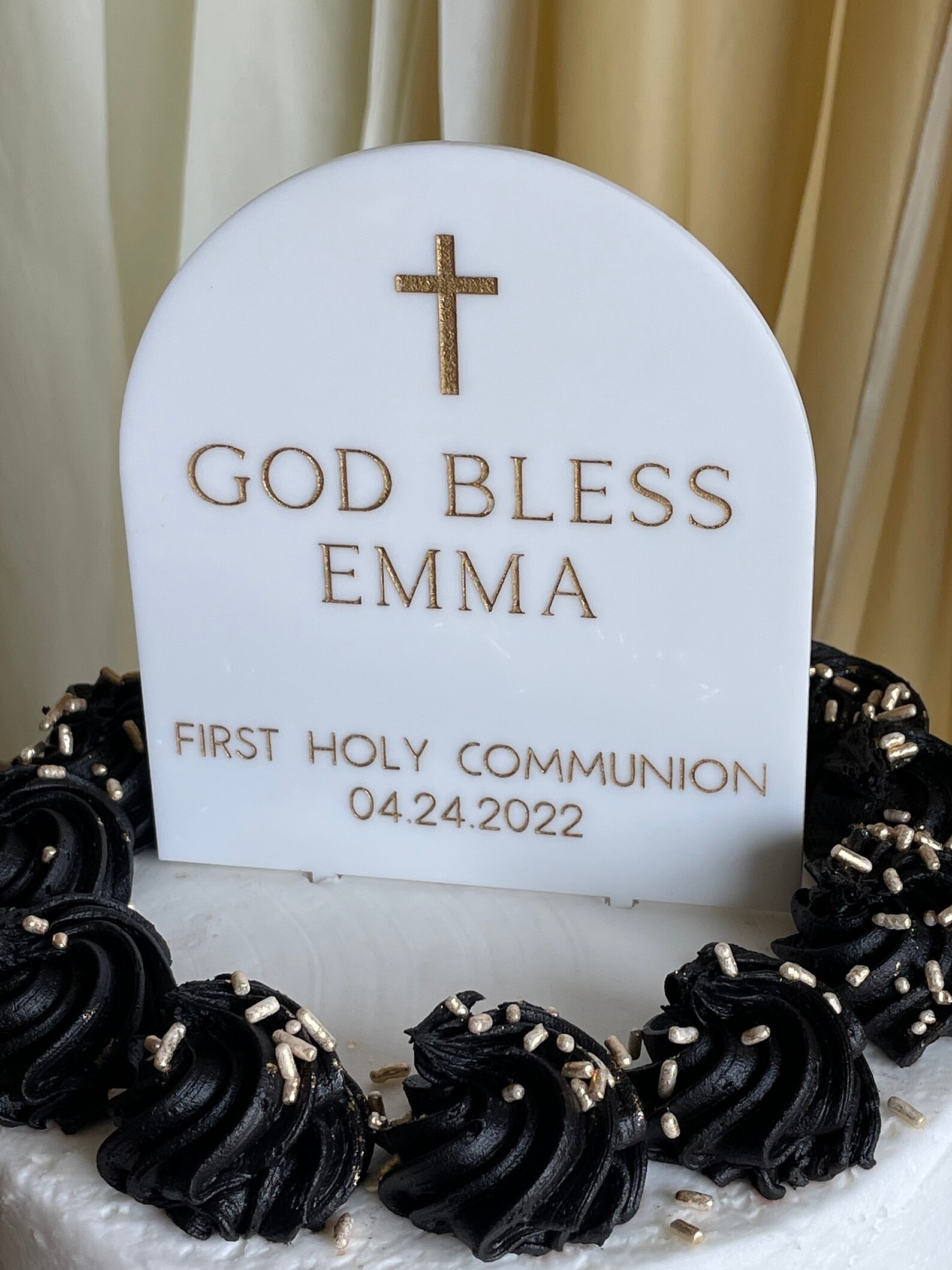 Personalized Acrylic Cake Topper First Communion Cake Topper - Etsy