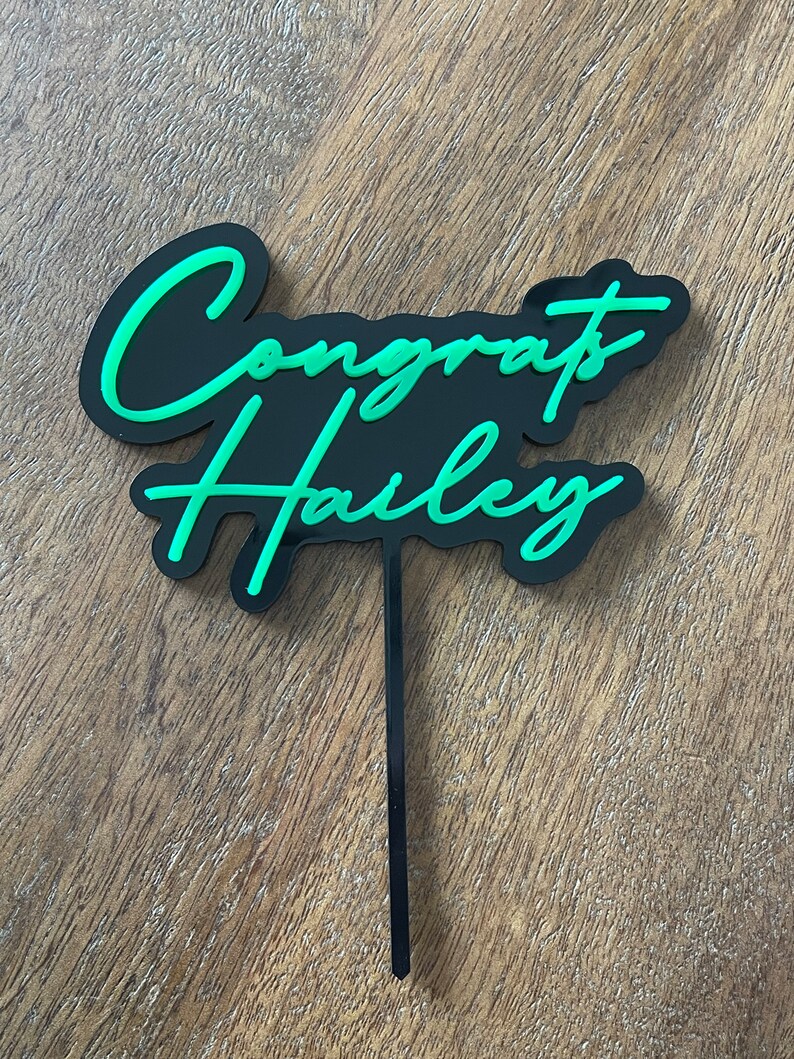 Custom Congrats Cake Topper Congrats Cake Topper Graduation - Etsy
