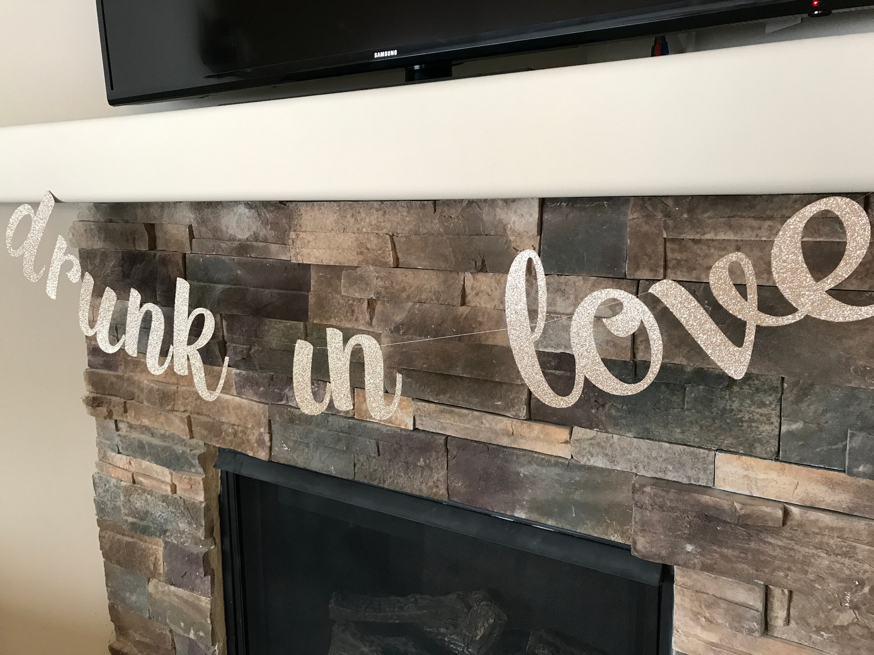 Drunk in Love Banner / Drunk in Love Glitter Banner / | Etsy