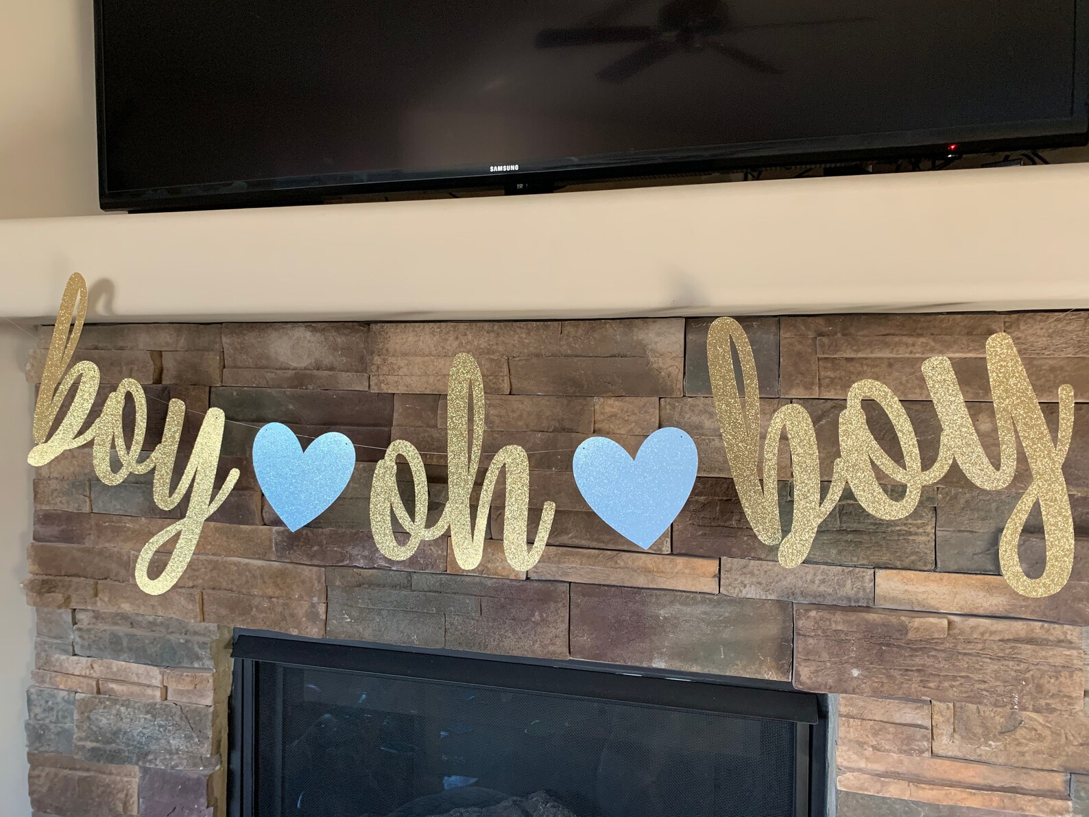 Jumbo Boy Oh Boy Banner, Baby Shower Decorations, Boy Oh Boy Baby ...