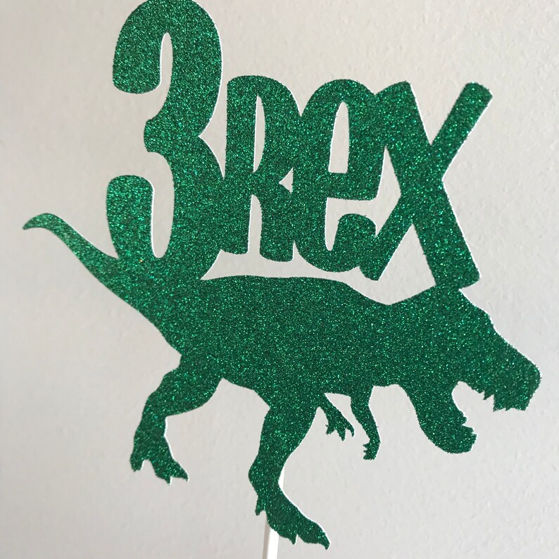Three Rex Cake Topper / Three Rex / 3 Rex / Three Rex Birthday - Etsy