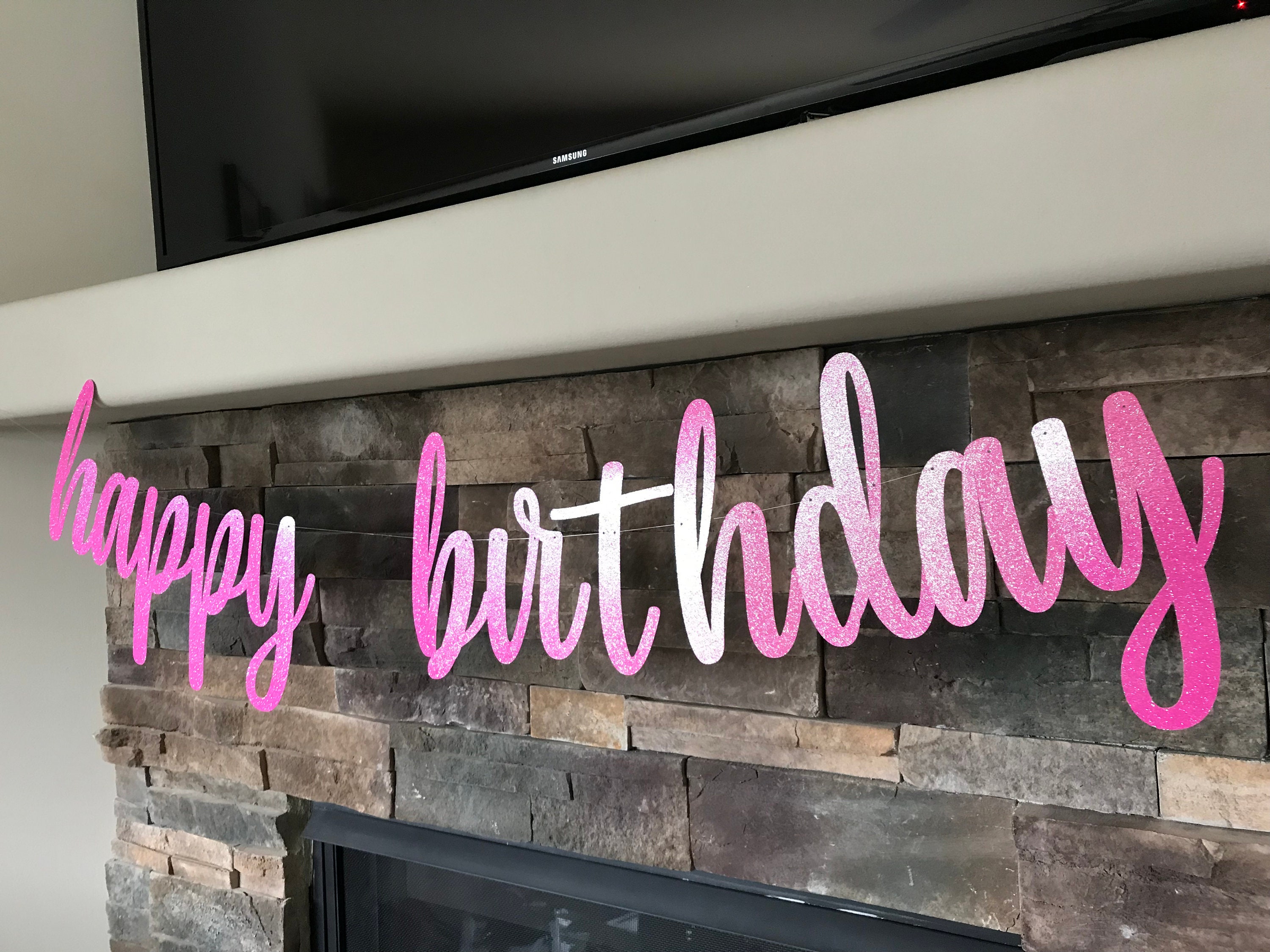 Happy Birthday Banner Happy Birthday Decorations Birthday | Etsy