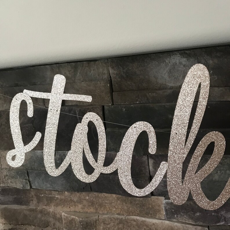 Stock the Bar Banner Stock the Bar Sign Couples Shower - Etsy