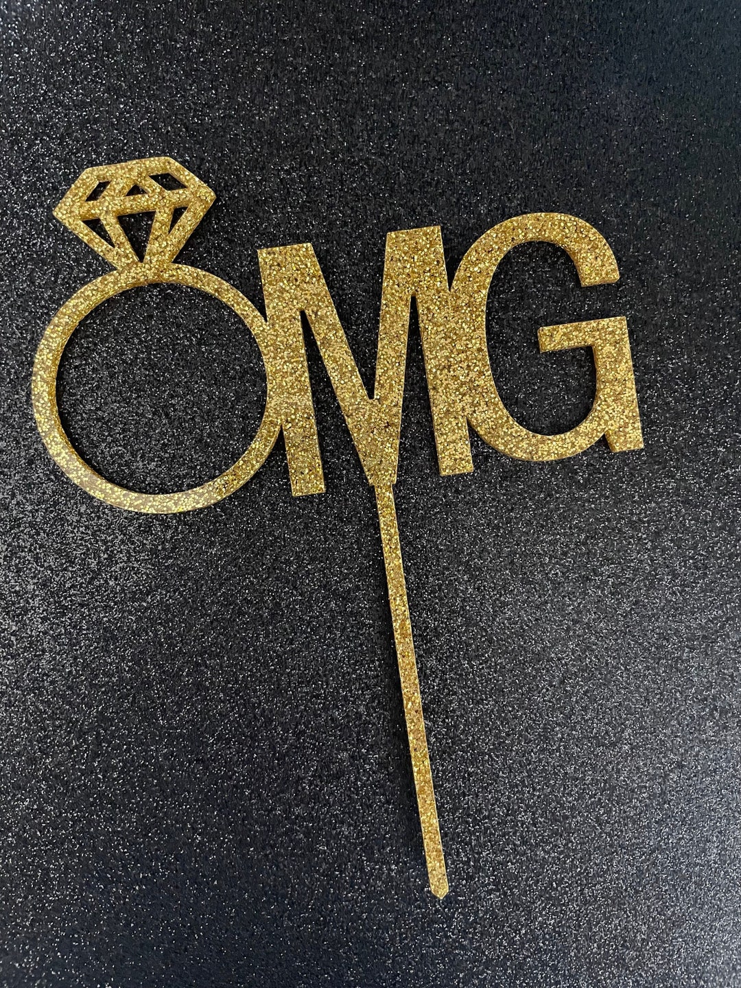 Omg Engaged Cake Topper, Engagement Cake Topper, Engagement Party ...