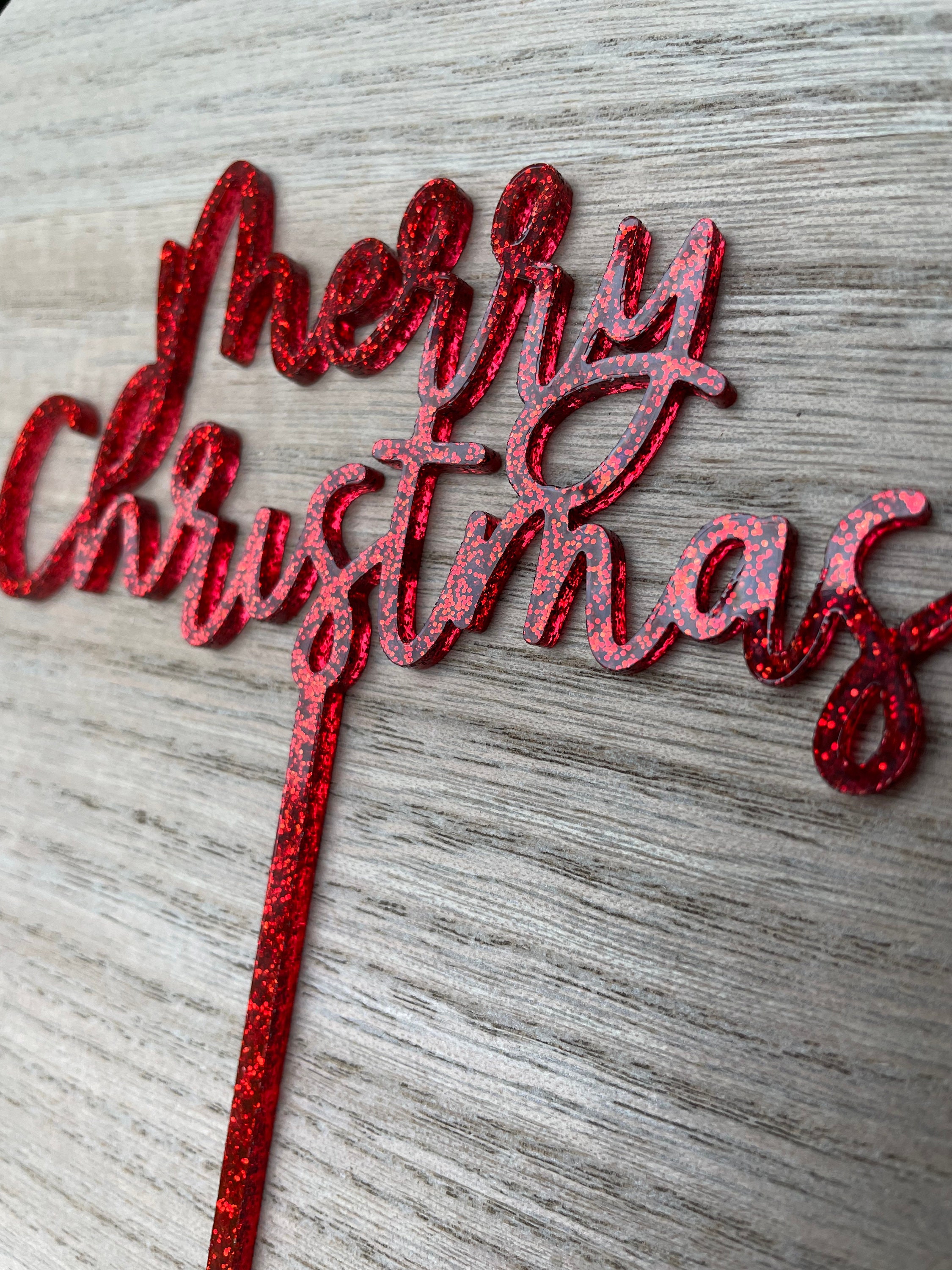 Merry Christmas Cake Topper, Christmas Cake Topper, Christmas Cake ...