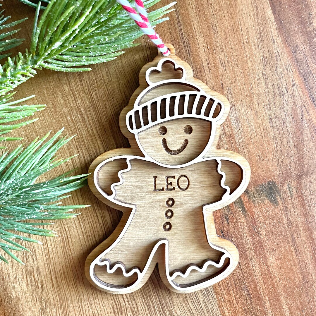 Personalized Gingerbread Ornament, Gifts Under 20, Personalized Name ...