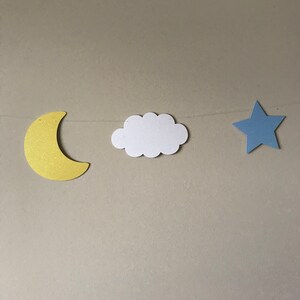 Moon, Cloud and Star Banner / Twinkle Twinkle Banner / Moon and Stars ...
