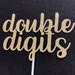Double Digits Cake Topper Double Digits 10th Birthday - Etsy