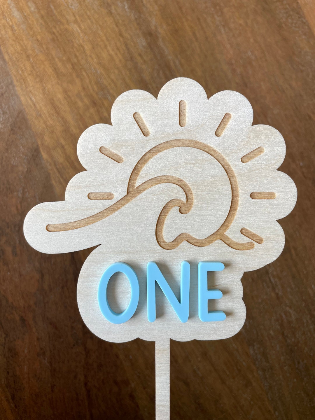 Wave Cake Topper: Beach First Birthday, Surf Party - Etsy