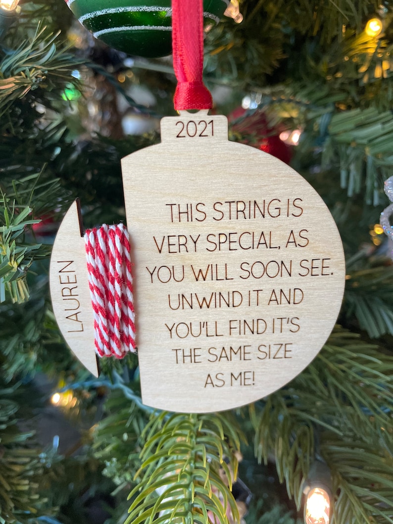 Personalized Height Ornament, Christmas Gift Ideas, Wooden Ornament ...