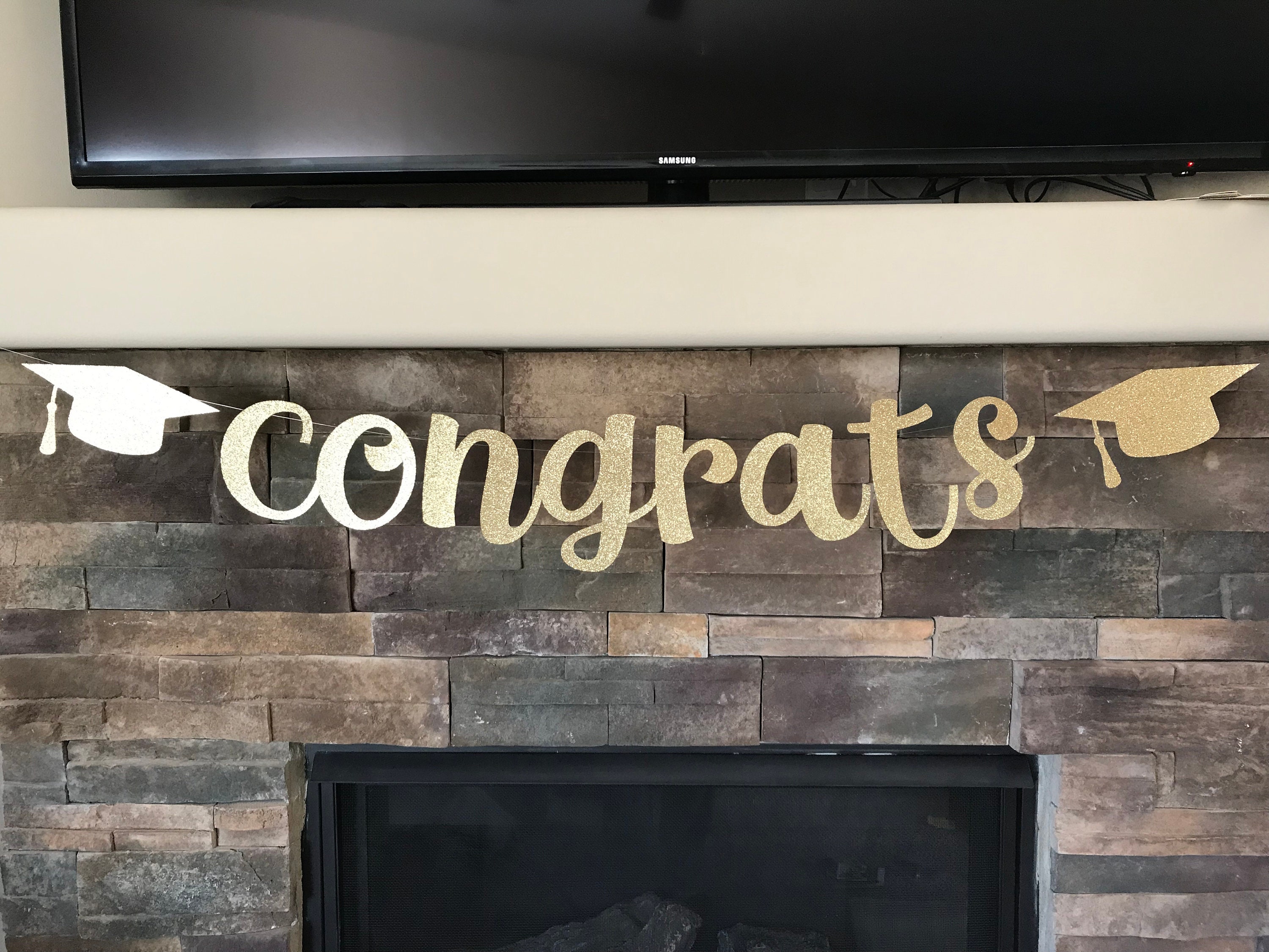 Graduation Party Decorations Congrats Banner Congrats Grad - Etsy