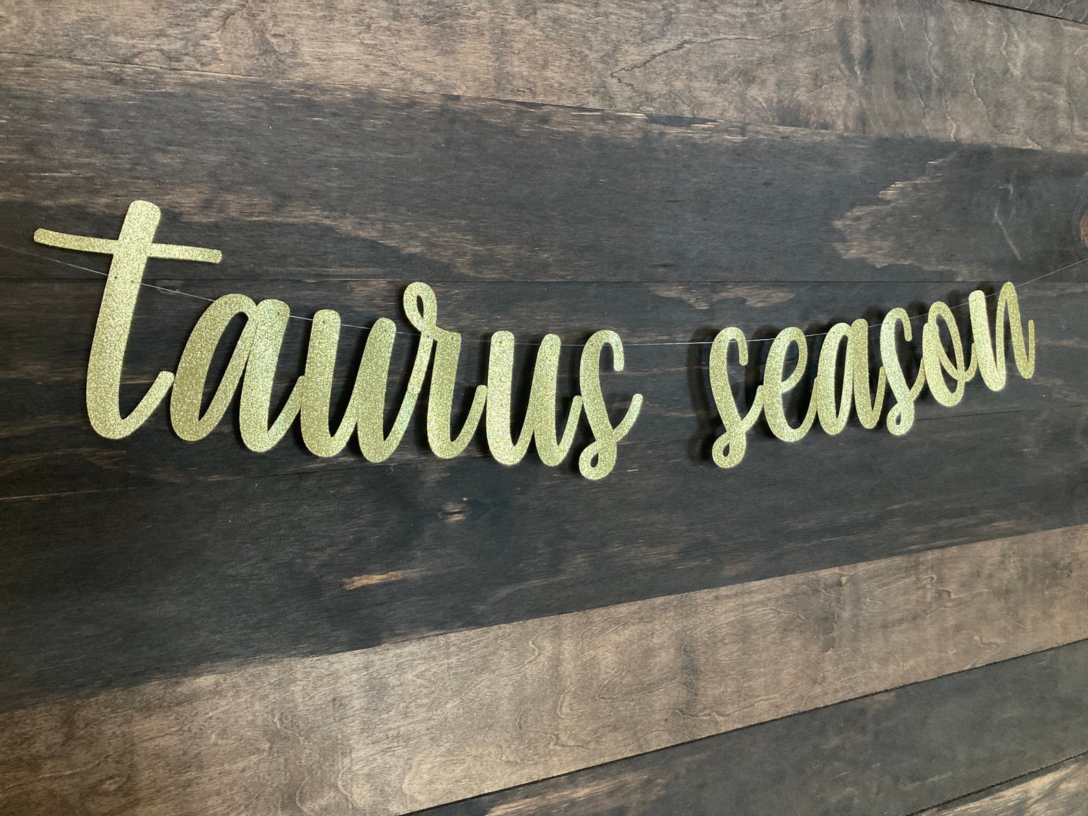 Taurus Birthday Banner Taurus Season Birthday Taurus Party | Etsy