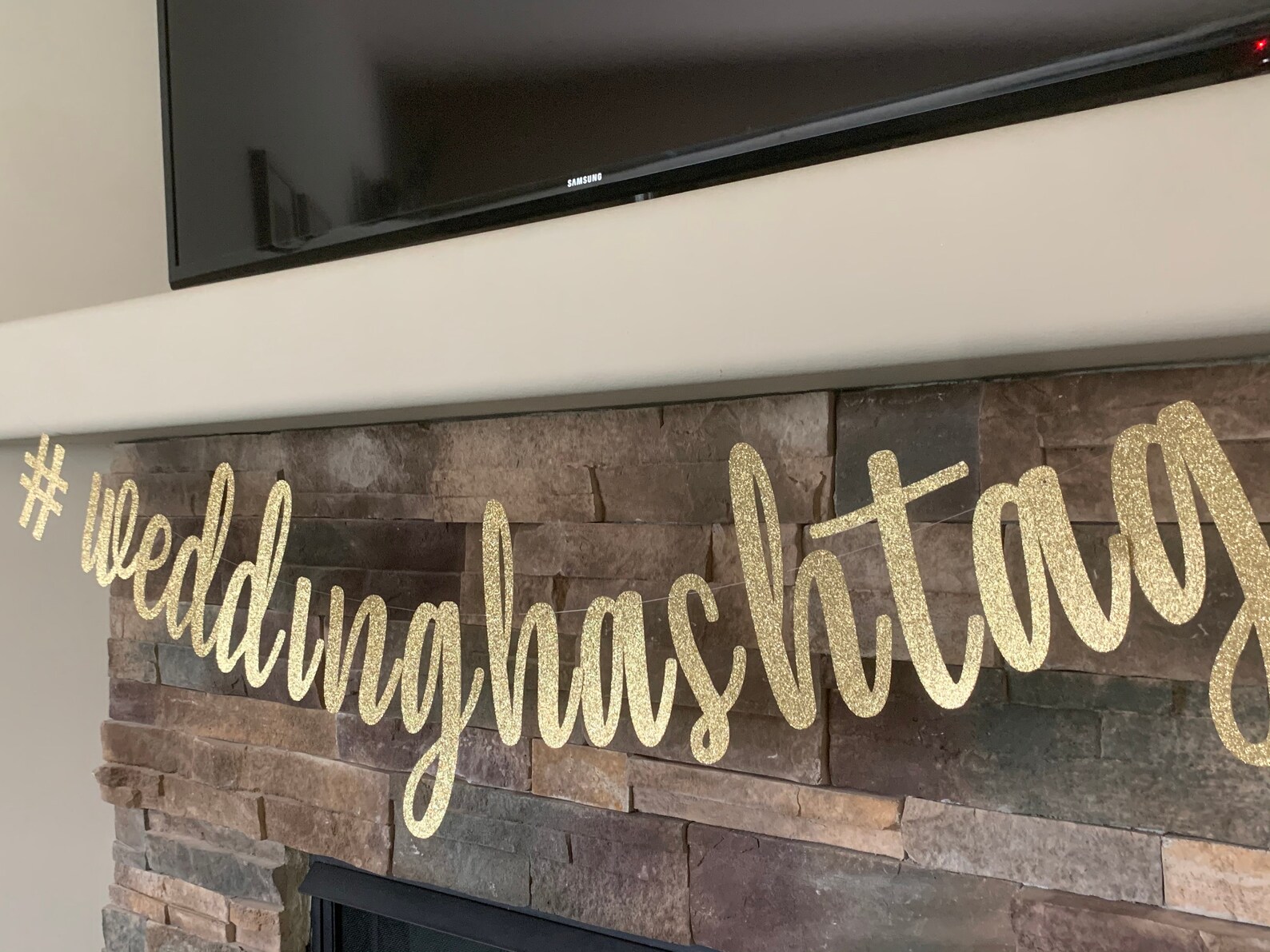 Wedding Hashtag Banner Custom Hashtag Banner Custom Wedding | Etsy