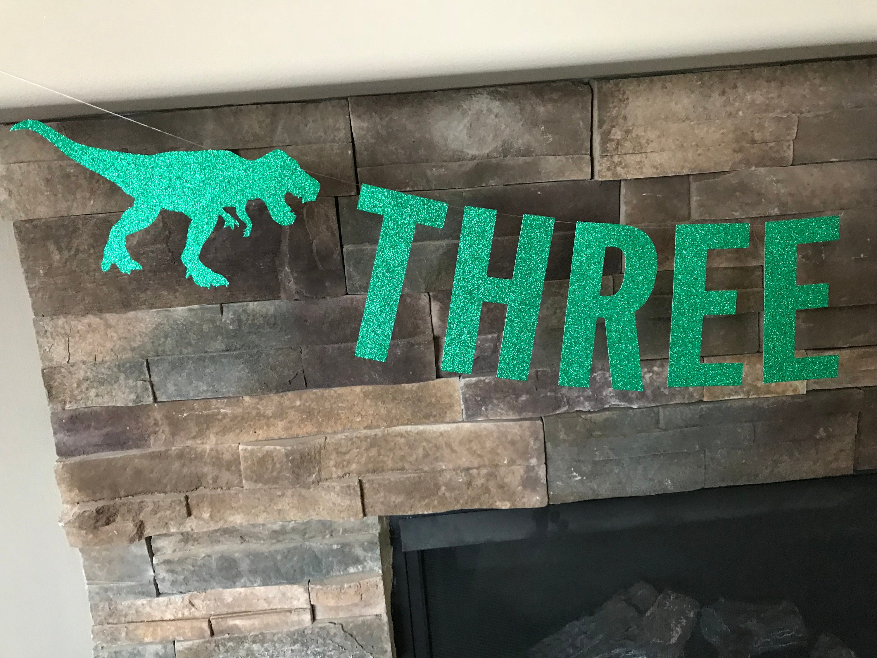Three Rex Banner / Three Rex / Three Rex Birthday / Dinosaur | Etsy