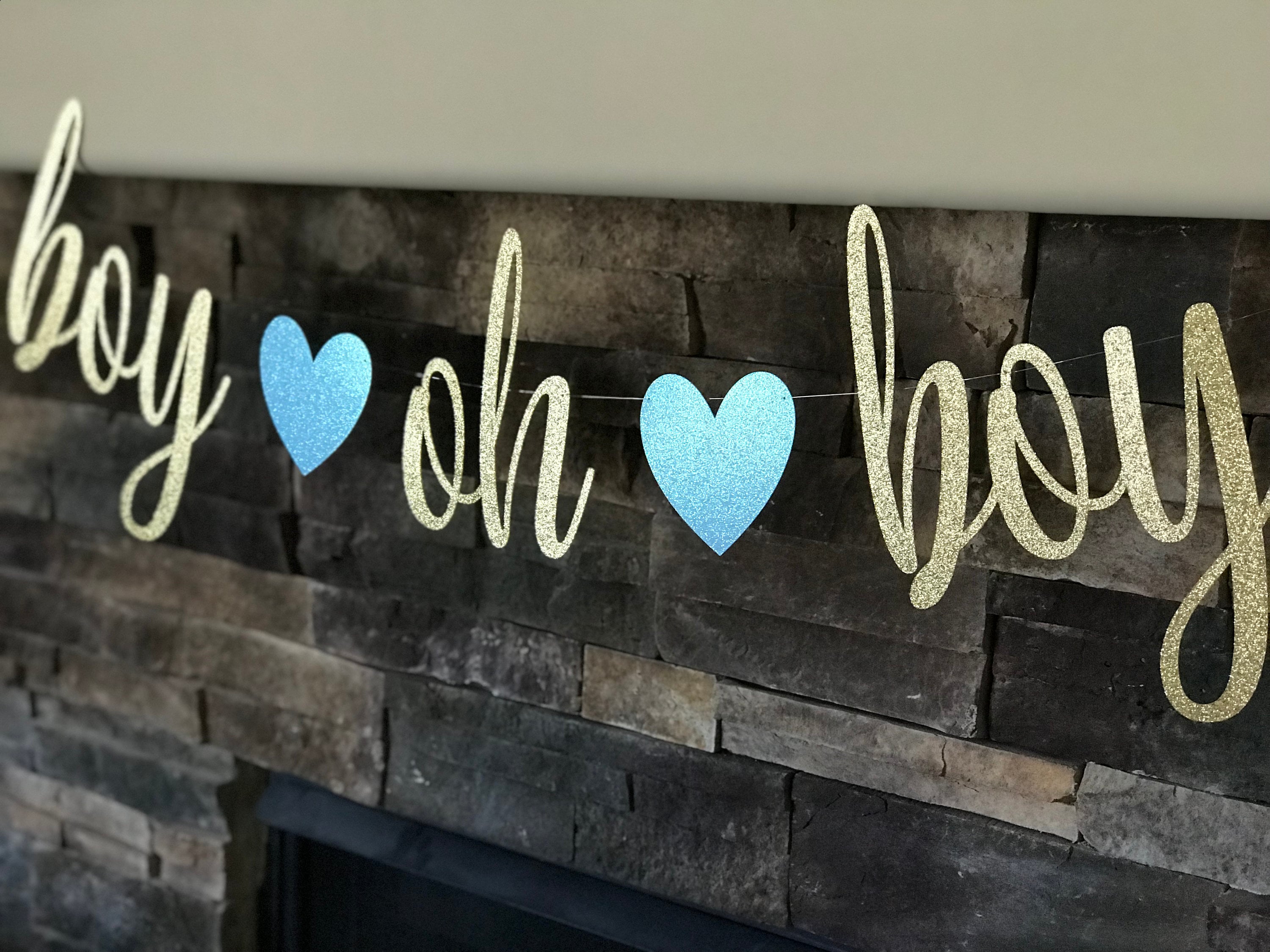 Boy Oh Boy Banner / Baby Shower Decorations / Boy Oh Boy Baby | Etsy